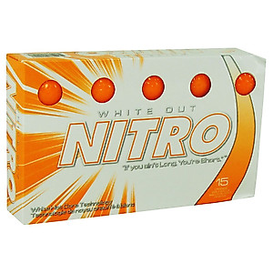 Nitro White Out Ball (15-Pack), Orange