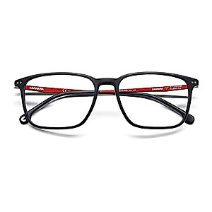 Carrera Men's 8859 Rectangular Prescription Eyewear Frames, Matte Black, 56mm, 17mm