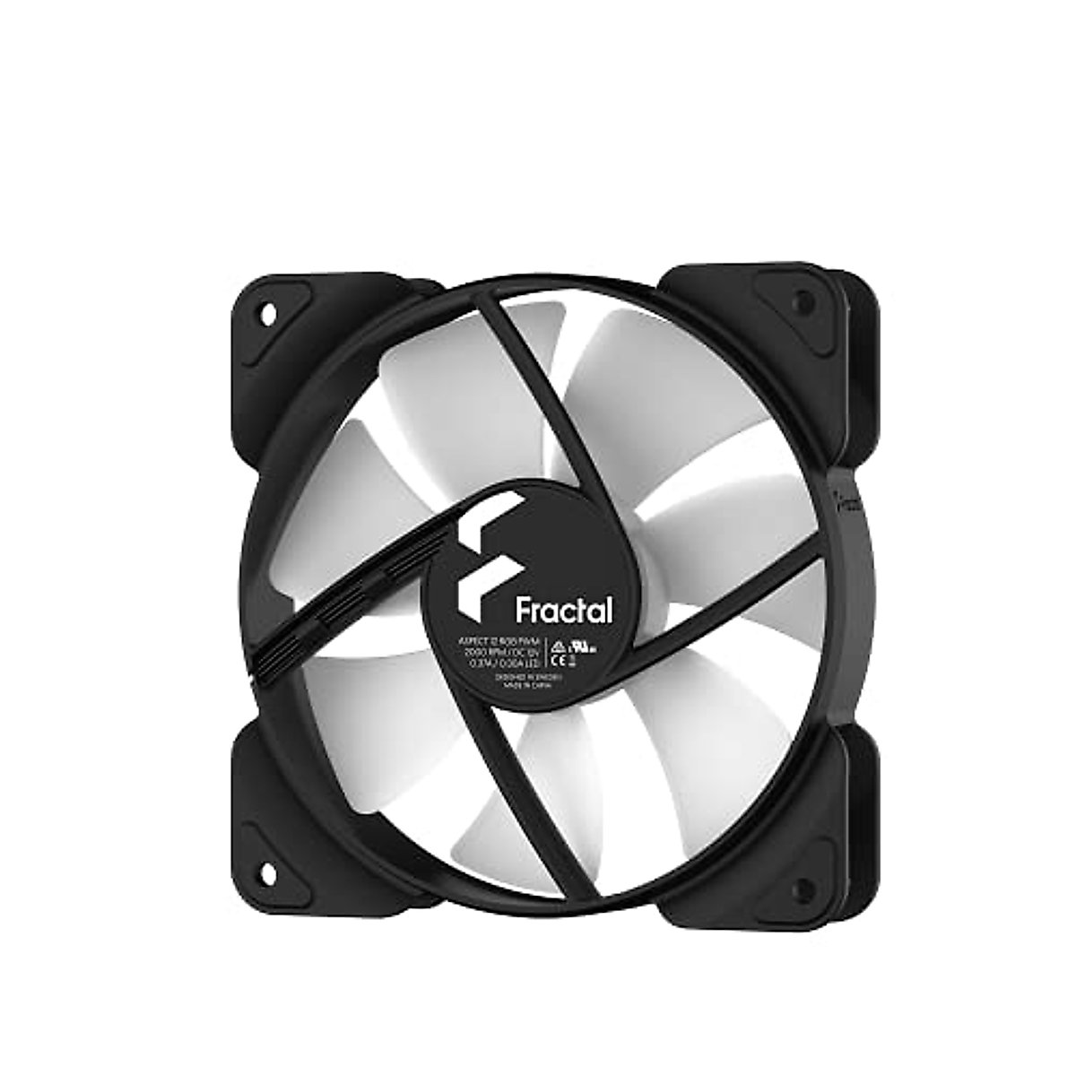 Fractal Design Aspect 12 RGB 120 mm PWM Wide 500-2000 RPM Range Black Frame Computer Fan