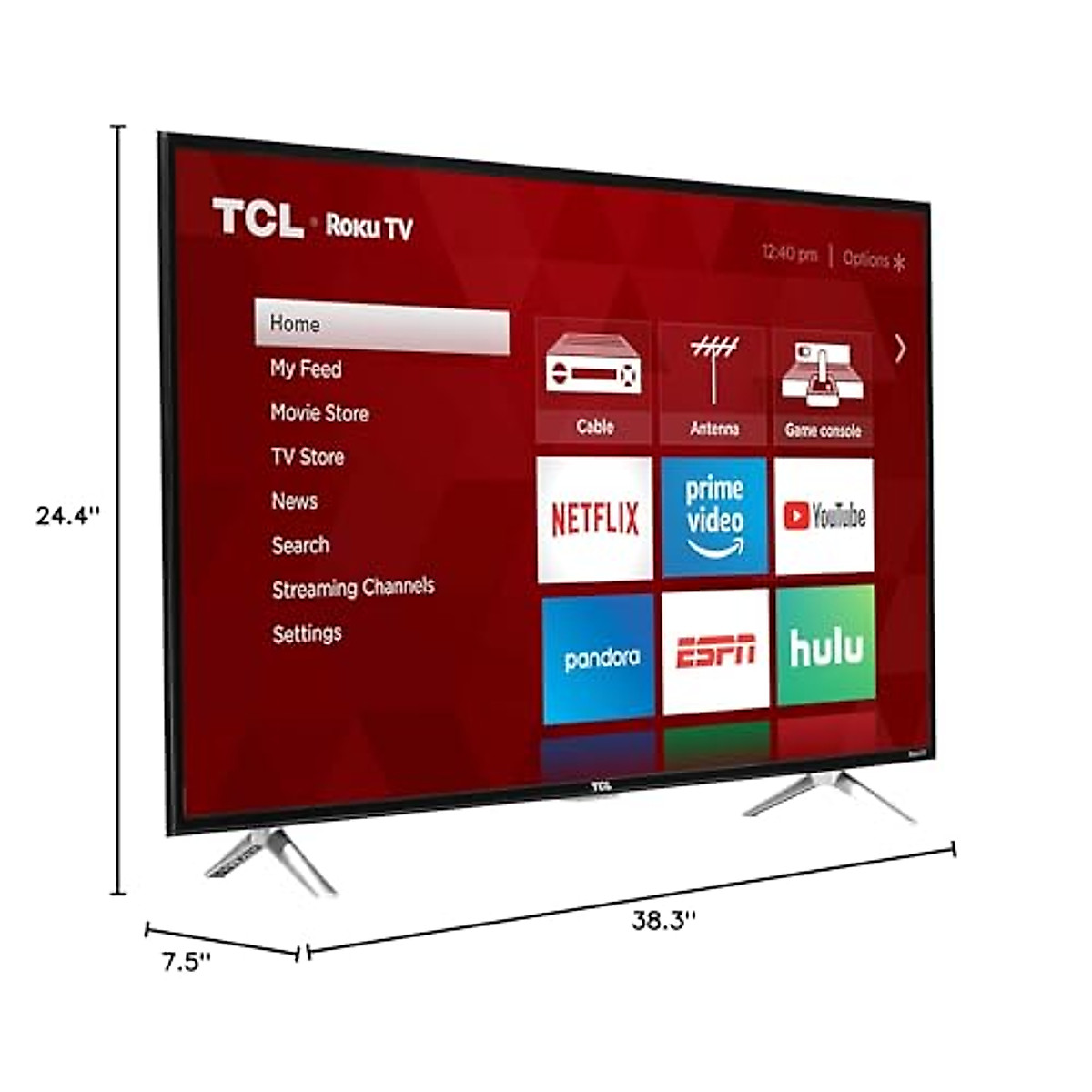 TCL 43S305 43-Inch 1080p Roku Smart LED TV (2017 Model)