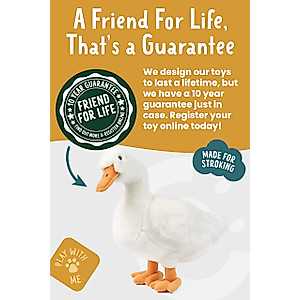 Living Nature Duck Stuffed Animal | Fluffy Duck Toy | Soft Toy Gift for Kids | 14 Inches