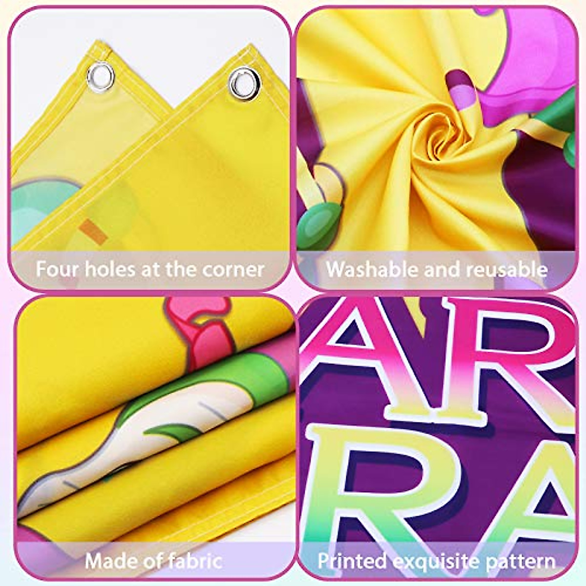 Mardi Gras Door Cover Banner Party Decoration Porch Sign Front Door Sign Mardi Gras Festival Carnival Party Decorations Photh Booth Backdrop Party Supplies Props Large Fabric 78.7 X 35.4 Inch