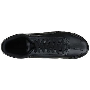 PUMA Mens Roma Sneaker, Basic black-black, 9.5