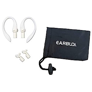 EARBUDi Earhooks Compatible with Apple AirPods | White