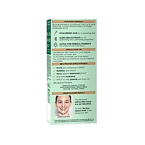 Garnier Skin Naturals Combination to Oily Skin Hyaluronic Aloe All-in-1 BB Medium Cream, 50ml