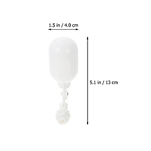 YARDWE Water Float Valve Plastic Water Balls Valves White: 3pcs Water Float Replacement Valves Automatic Waterer Bowl Fill Feed Tank Water Tank Accessories Water Filter Float Ball
