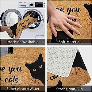 bnil St. Patrick's Day Clover Spring Doormat | Irish Green Four Leaf Clover | 18x30 Inch