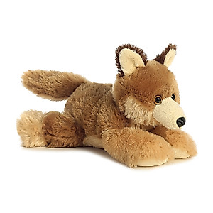 Aurora® Adorable Mini Flopsie™ Clever Coyote™ Stuffed Animal - Playful Ease - Timeless Companions - Brown 8 Inches