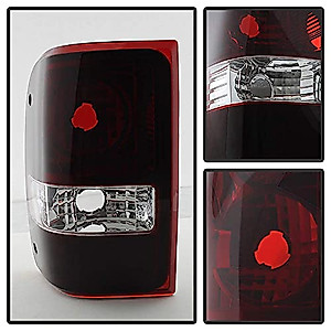 ACANII - For 2001-2011 Ford Ranger Red Smoke Tail Lights Brake Lamps Left+Right Aftermarket