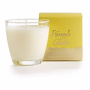 ILLUME Pineapple Cilantro Soy Candle, Demi Boxed Glass, Clear, 4.8 oz.