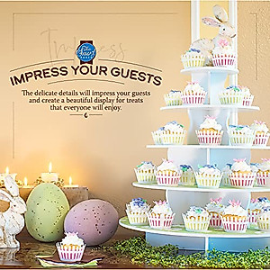 As Seen on Shark Tank Cupcake Stand - Dessert Stand, Tier Stand, Cupcake Stand-Hold Up to 90 Cupcakes-Catering Supplies for Buffet Display-Treat Stands for Dessert Table, Wedding Cake & Cupcake Stand