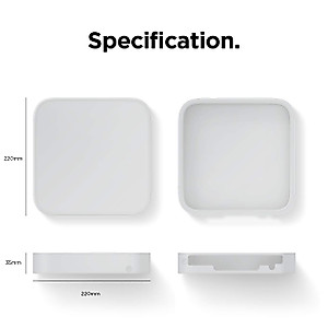 elago Case Compatible with Mac Mini M2, M2 Pro 2023 /M1 2020/ Mac Mini 2018 (Dark Grey) - Precise Cutout, Shock Resistant, Protection