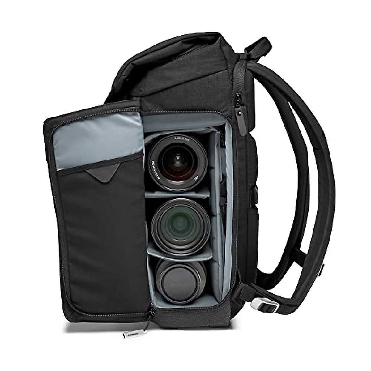 Manfrotto MB CH-BP-30 Chicago Camera Backpack Small, Versatile Daypack/Photo Bag, for Photo/Videographers, for DSLR, Mirrorless, Laptops, Lenses and Travel Gear, Small