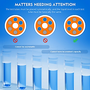 NEWTRY Mini Centrifuge Machine, 10mlX6 Lab Desktop Centrifuges, Electric Centrifuge, 300-4000r/min, 0-60hours (110V US Plug)