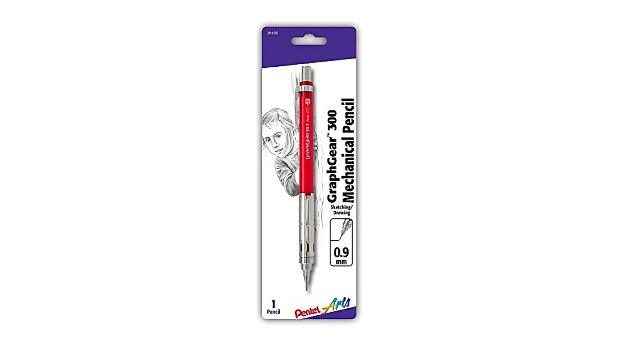 Pentel GraphGear 300 Mechanical Pencil | Pro 0.9mm Thick Line