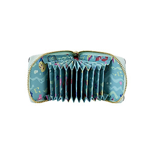 Loungefly Disney Little Mermaid 35th Anniversary Life is the Bubbles Accordion Zip Around Wallet