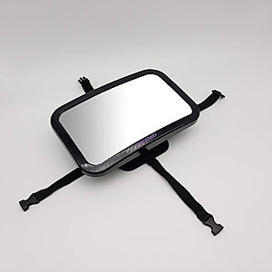 Baby Backseat Mirror - Safely View Infant in Rear Facing Seat - Full 180-degree view of your Newborn from your rear-view mirror