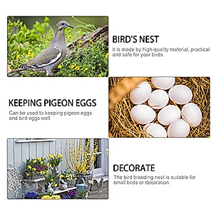 POPETPOP Pigeon Nest Mat Nesting Pads: 10PCS Bird Nesting Materials Bird Breeding Nest Bird Eggs Mat Coconut Fiber Substrate Bird Nest