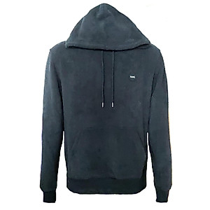 Michael Kors Mens Logo Fleece Hoodie Sweatshirt Black (L)