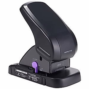 Kokuyo Harinacs Stapleless Desktop Stapler, up to 12 Sheets Binding, Black, Japan Import (SLN-MS112D)