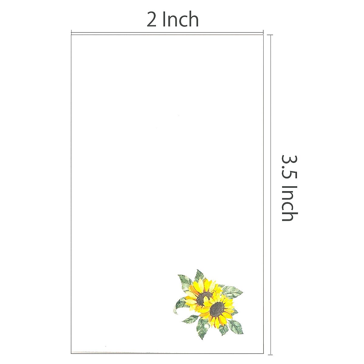 50 Tumbler Care Cards, Tumbler Care Instructions, Tumbler Care and Cleaning Cards, Cup Care Instructions Sun Flower