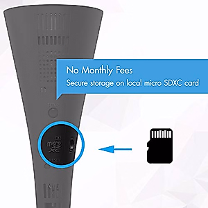 Panasonic HomeHawk FLOOR Home Monitoring HD Camera for Senior Care, Motion Detection Night Light, 2-way Talk, 24/7 Live View + Secure Recording, Alexa Compatible - KX-HNC850 (Black Satin)