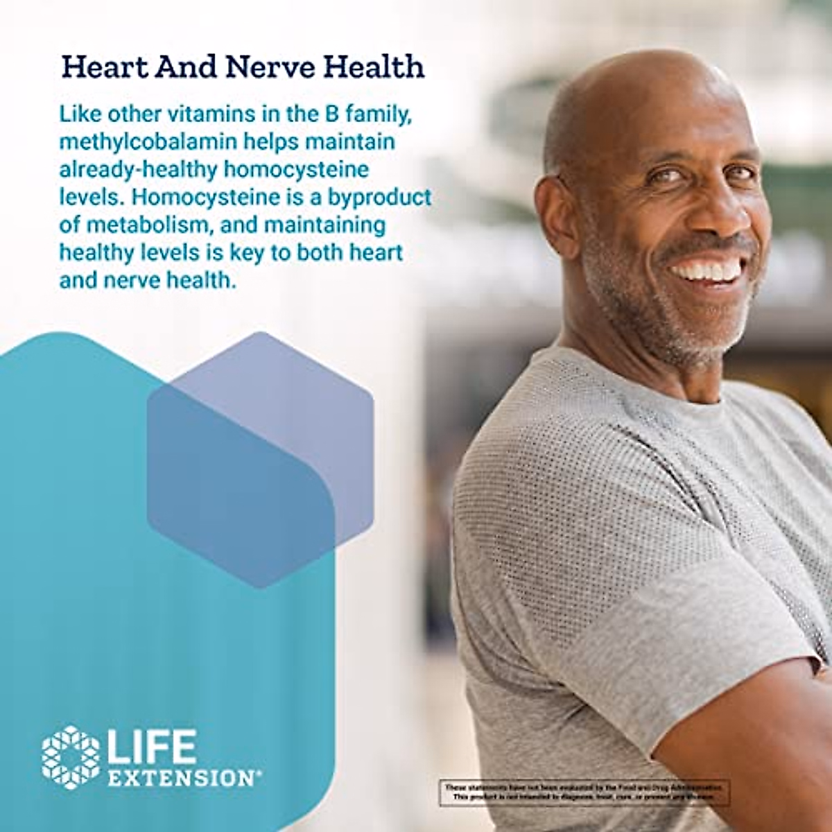 Life Extension Vitamin B12 Methylcobalamin 1mg - Vitamin B supplement For Brain Health & Cognition – Vegetarian Lozenges Dissolve in Your Mouth -Gluten-Free, Non-GMO, Vegetarian – 60 Counts