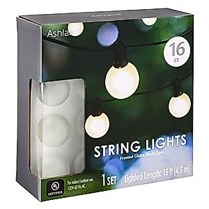 Ashland Michaels Bulk 8 Pack: 16ct. Frosted Globe String Lights