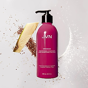 JVN Undamage Strengthening Shampoo & Conditioner Bundle, Undamaged Collection set for Dry Hair, Smooths Strands and Repairs Hair, Sulfate Free (10 Fl Oz)