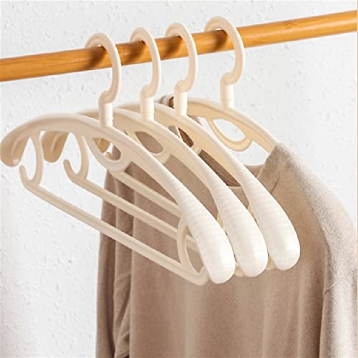 N/A Hanger Portable Plastic Display Stand Windproof Wardrobe Coat Pants Hanger Clothes Storage Rack