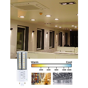 IDO LED G24q 4-Pin Light Bulb 14W 2000Lumens 32W Compact Fluorescent Lamp Replacement (Remove/Bypass The Ballast)