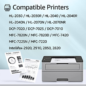 greencycle 1 Pack TN350 TN-350 Black Toner Cartridge Replacement Compatible for Brother MFC-7420 MFC-7820n DCP-7020 Printers