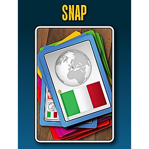 Smart Cards Countries, 7-Games-in-1 (Trumps, Pairs, Guess Who, Happy Families, Rummy, and More)