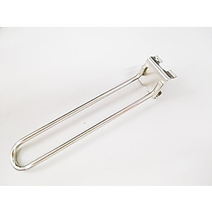 FixtureDisplays® 6" Gridwall Wire Hook Double Euro Safety Hook Zinc Plated Pack of 10 Hooks 11583