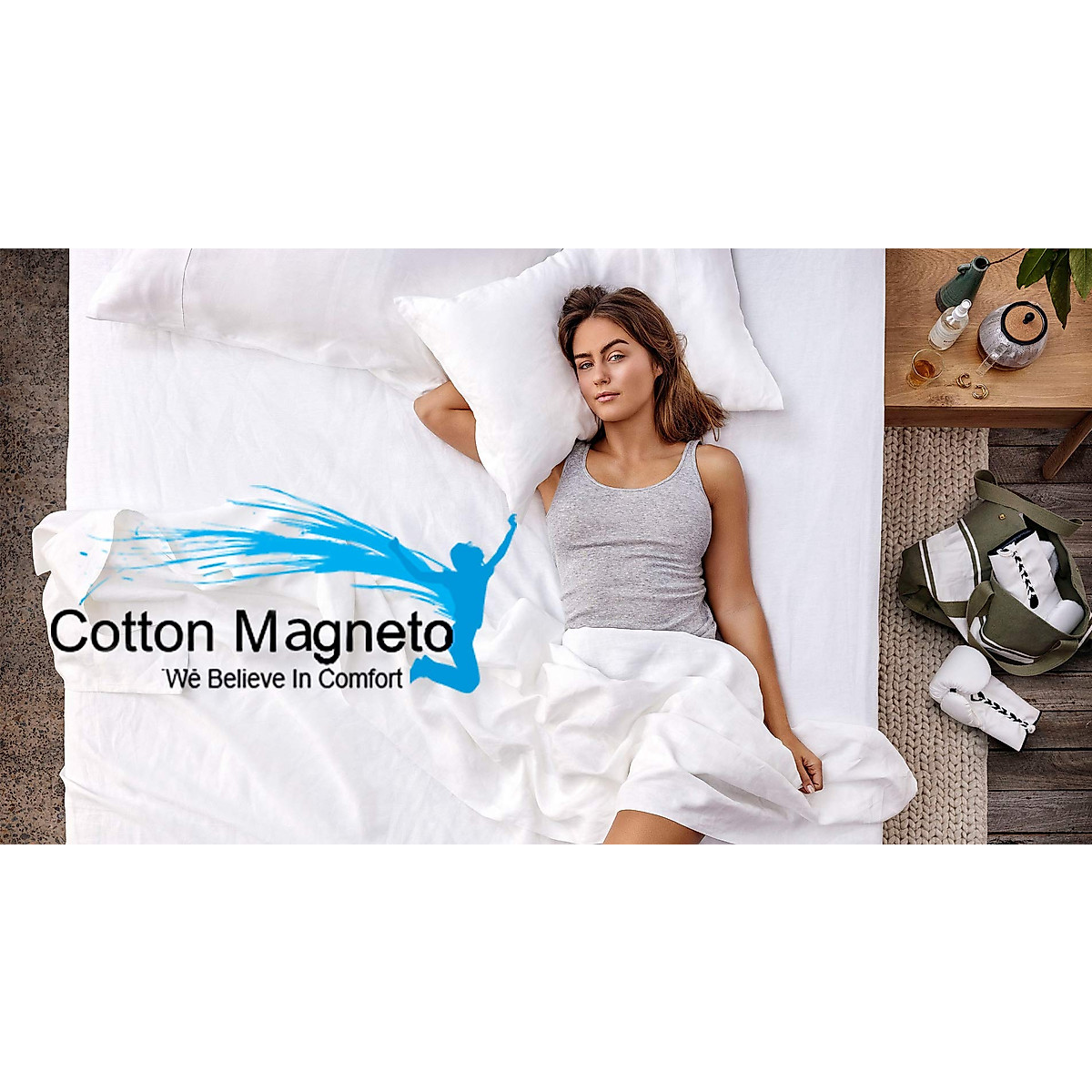 Cotton Magneto Duvet Cover Set 1000-TC Super Soft Luxury Crafted 100% Organic Cotton 5-PC Navy Blue Solid California King Size 94x104 inch,Duvet Cover with Zipper Closer & 4 pcs Pillow Covers