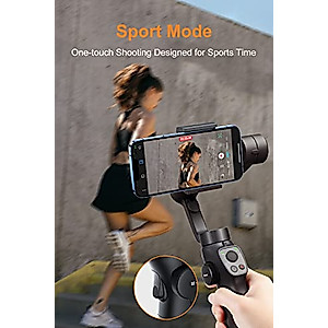 3-Axis Gimbal Stabilizer for iPhone 14 13 12 Pro Max XS X XR Samsung s21 s20 Android Smartphone, Handheld Gimble with Focus Wheel, Phone Stabilizer for Video Recording Vlog - FUNSNAP Capture 2s Combo