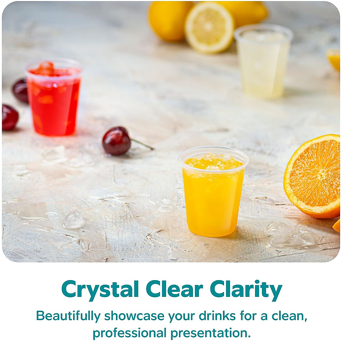 [500 Pack] 3 oz. Clear Plastic Cups, Small Disposable Bathroom, Espresso, Mouthwash Polypropylene Cups