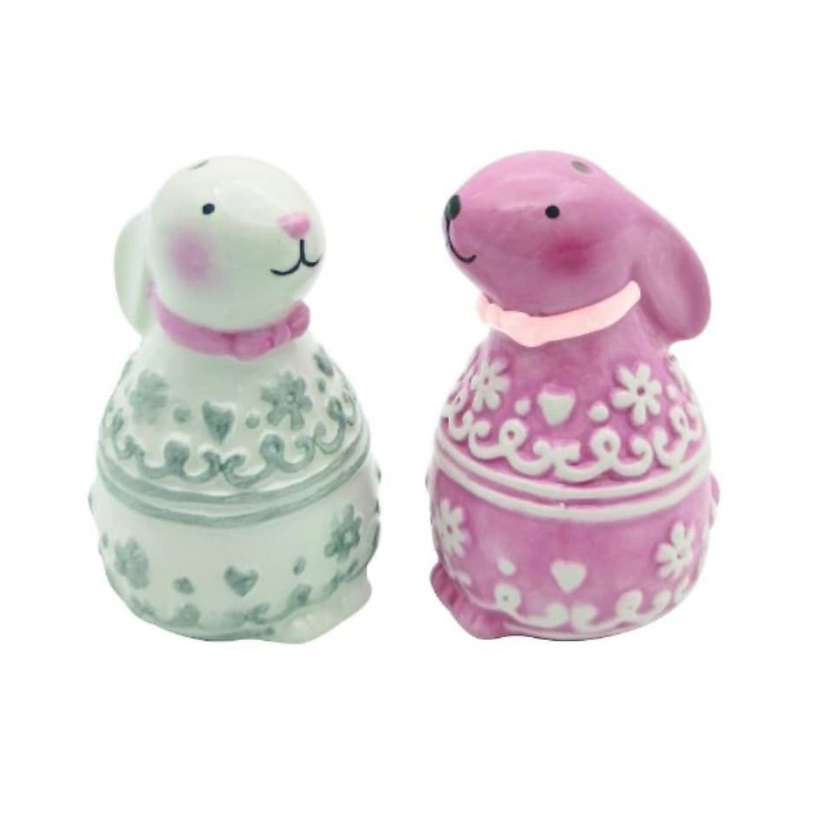 Easter Bunny Salt & Pepper Shaker Set Collectible Figurines