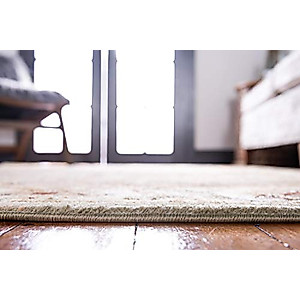 Unique Loom Voyage Collection Traditional Oriental Classic Intricate Floral Design Area Rug, 9 ft 12 ft, Light Green/Ivory