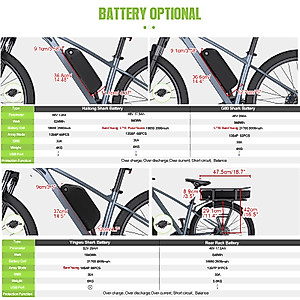 BAFANG BBS02B 36V/48V 500W Mid Drive Kit with Battery(Optional) 48V Ebike Motor with DIY LCD Display/Controller Electric Bikes Conversion kit for Mountain Bike(C18 Display,48V17.5AH Battery)