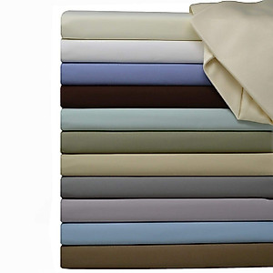 Royal Hotel Bedding Split-King: Adjustable King Bed Sheets, Solid Gray 600-Thread-Count 5pc Bed Sheet Set 100-Percent Cotton, Sateen Solid, Deep Pocket