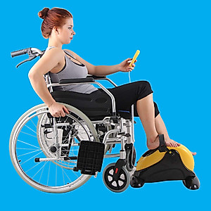 Passive Stroke Training Pedal Exercise Bike Upper Lower Limbs Physiotherapy Rehabilitation Leg Hand Cycle Therapy Equipment for Handicapped&Disabled Epilepsy Paralysis Hemiplegia Cerebral