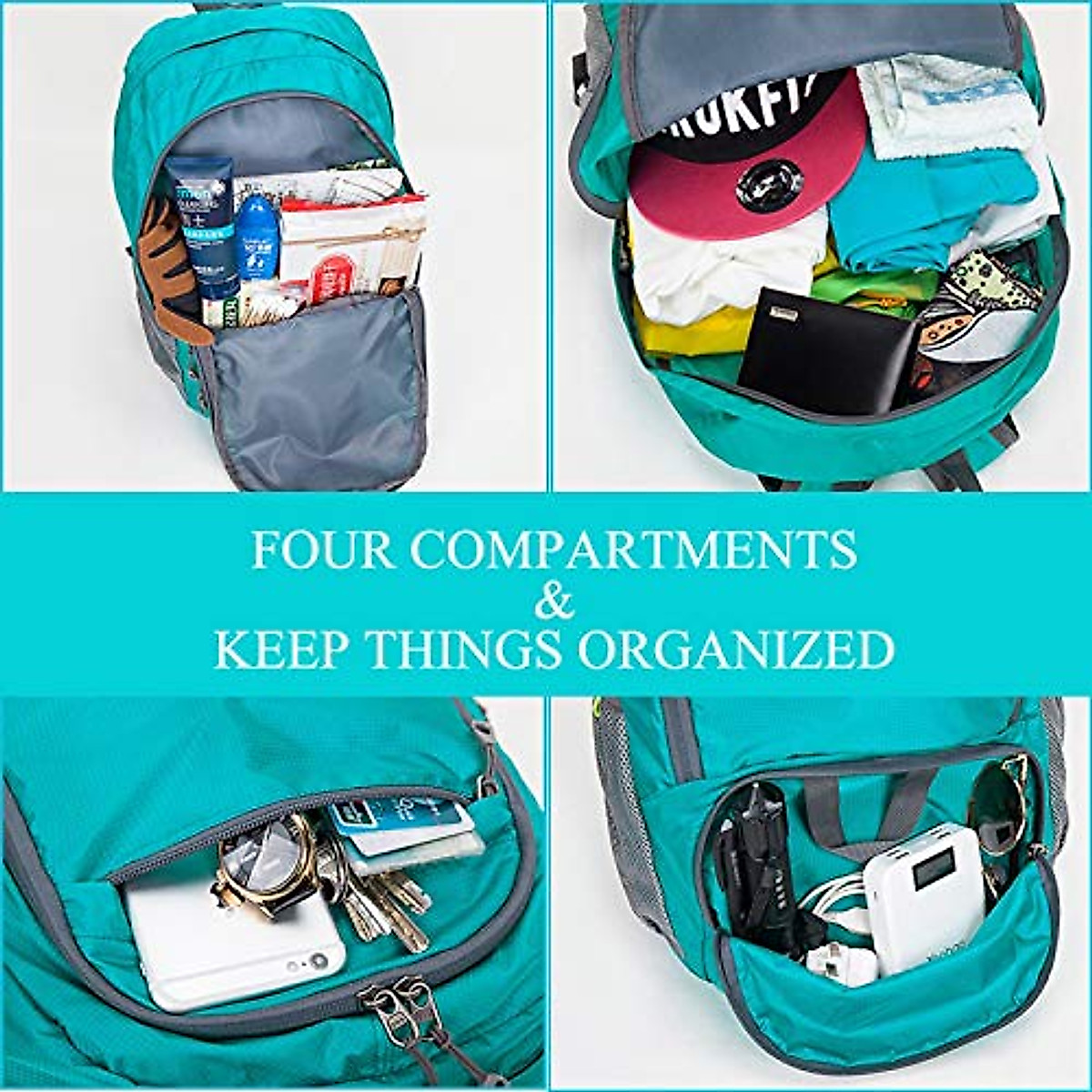 IdealTech Lightweight Packable Backpack (Orange)