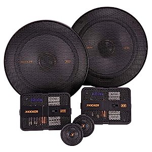 Kicker KSS50 Car Audio 5.25-inch Component Speaker System w/ 1-inch tweeters