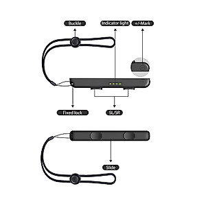 D.Gruoiza Strap Compatible with Switch Joycon Straps, Replacement for Wrist Straps 2 Pack Support Adjustable Tightness (Black)