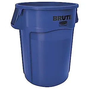 Rubbermaid Commercial FG264360BLUE BRUTE Heavy-Duty Round Waste/Utility Container, 44-gallon, Blue