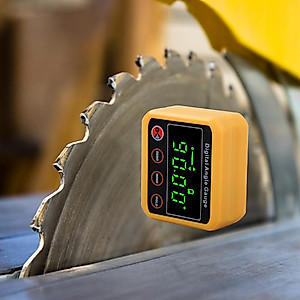 eOUTIL Magnetic Digital Angle Finder Protractor Inclinometer - Cube Digital Level Angle Gauge with Magnetic Base and Backlight - Precision Level Box for Woodworking, Construction, Machinery, Masonry