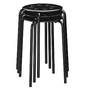 IKEA Marius Home, Study & Office Stool (45 cm, Black)