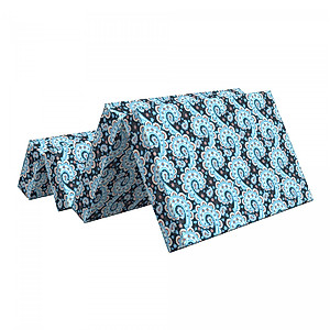 Ambesonne Paisley Foldable Mattress, Medieval Floral, 74.8" x 39.4", Multicolor