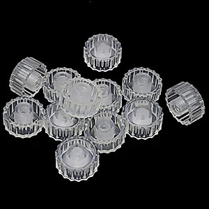 YHXiXi 12PCS Adjustable Strong Suction Cup Nut Accessories Suction Cups Strong Suction Pads with Screw Nuts Clear Hand-tightened Adjustable Plastic Sucker Holders